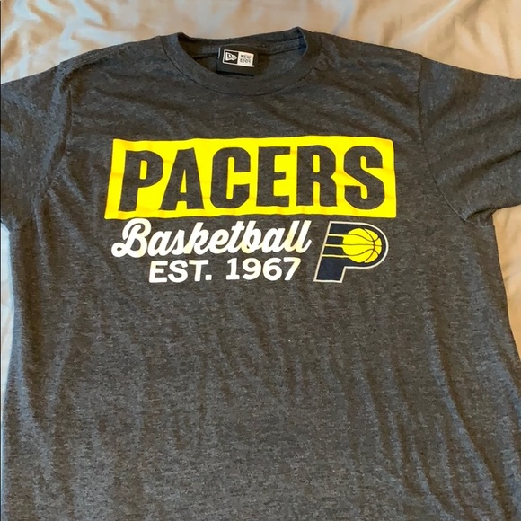 New Era | Shirts | Gray New Era Pacers Tshirt Mens Medium | Poshmark